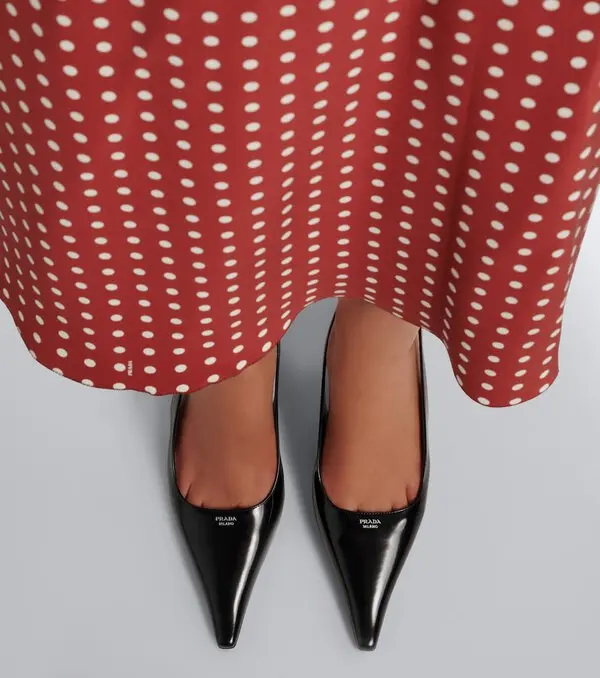 Prada Leather Slingback Pumps