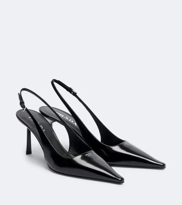 Prada Leather Slingback Pumps