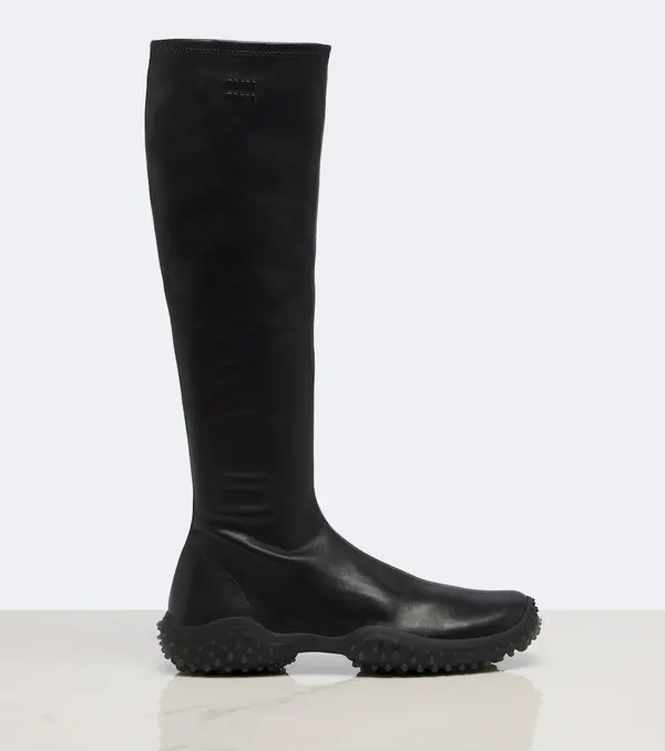 Miu Miu Knee-high Leather Boots