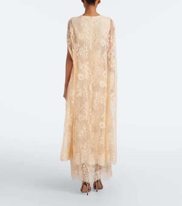 Zimmermann Valiant Caped Lace Maxi Dress