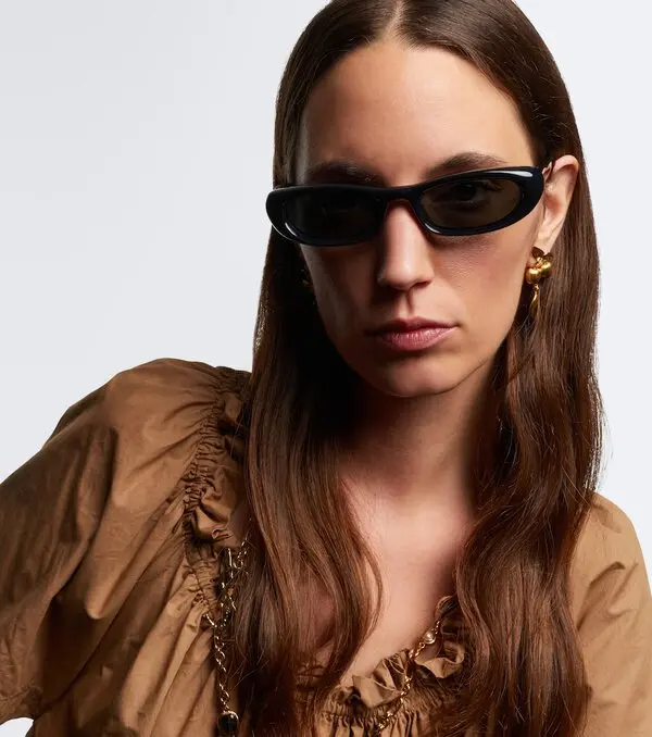 Saint Laurent Sl 557 Shade Plump Rectangular Sunglasses