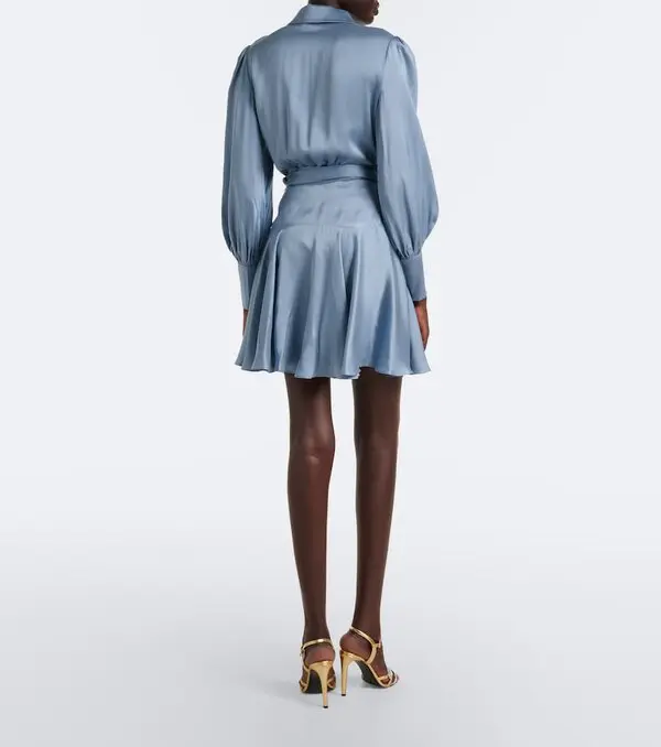 Zimmermann Silk Satin Wrap Dress