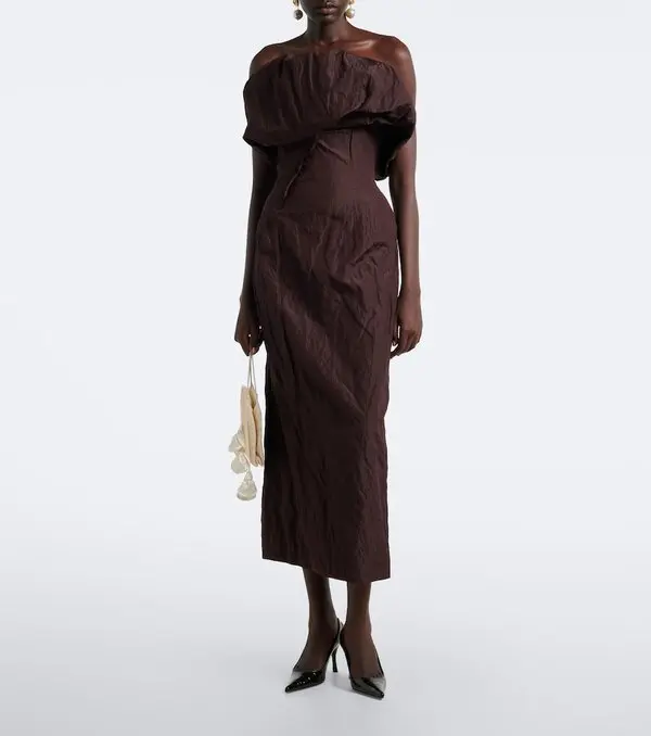 Magda Butrym Cotton And Silk Corset Dress