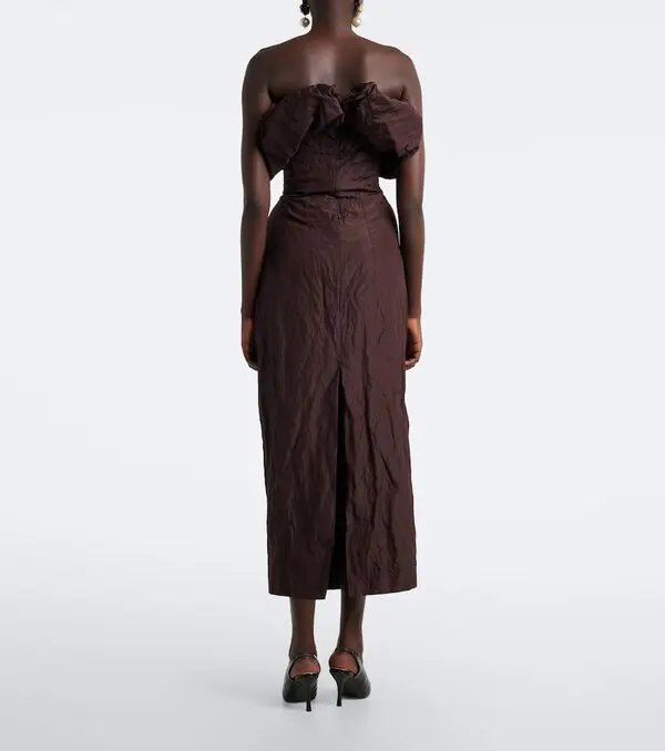 Magda Butrym Cotton And Silk Corset Dress