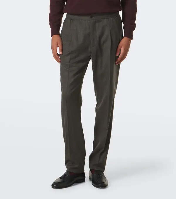 Rubinacci Virgin Wool Straight Pants
