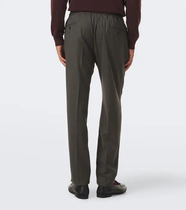 Rubinacci Virgin Wool Straight Pants
