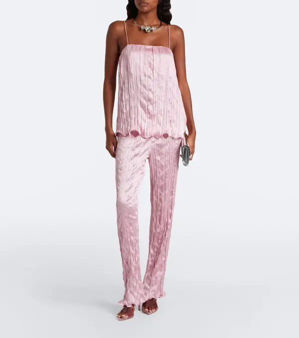 Posse Esme Satin Straight Pants