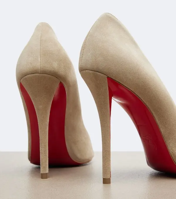 CHRISTIAN LOUBOUTIN Miss Z Suede Pumps