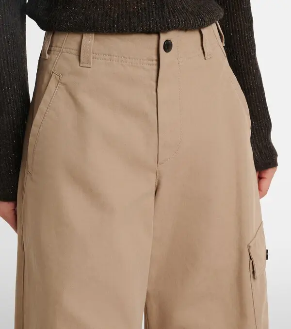 Brunello Cucinelli Cotton Barrel-leg Pants