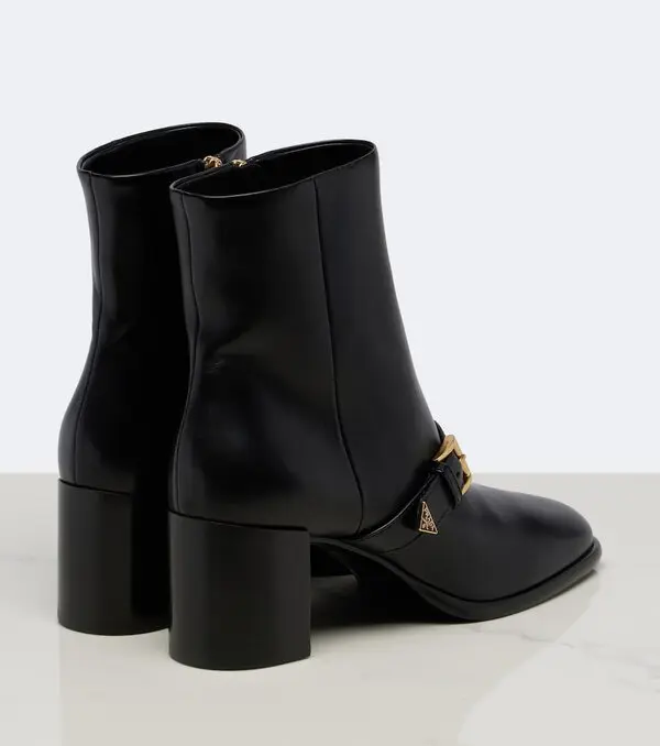 Prada Leather Ankle Boots