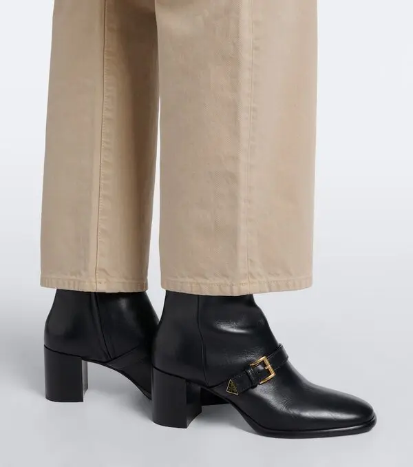 Prada Leather Ankle Boots