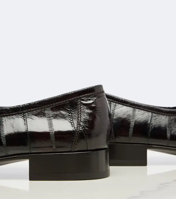THE ROW Soft Leather Loafers - Brown