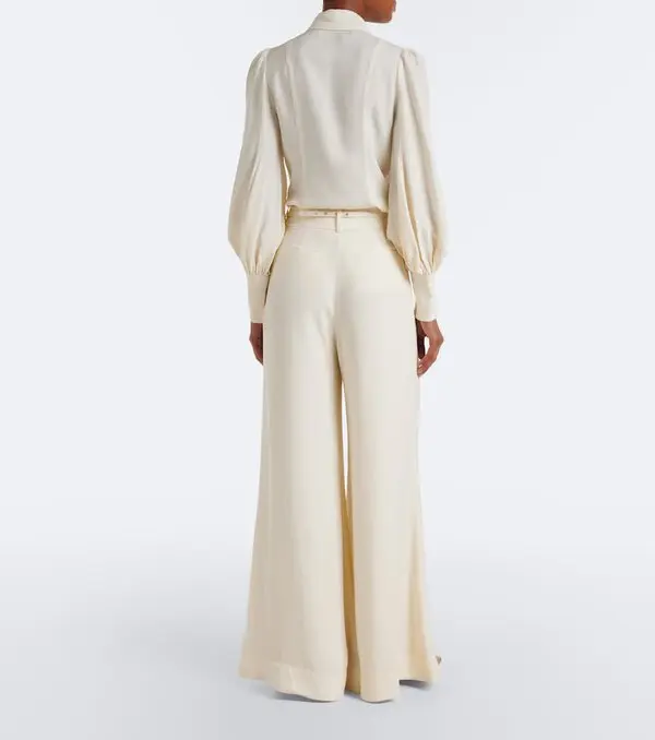 Zimmermann Belted Wide-leg Pants