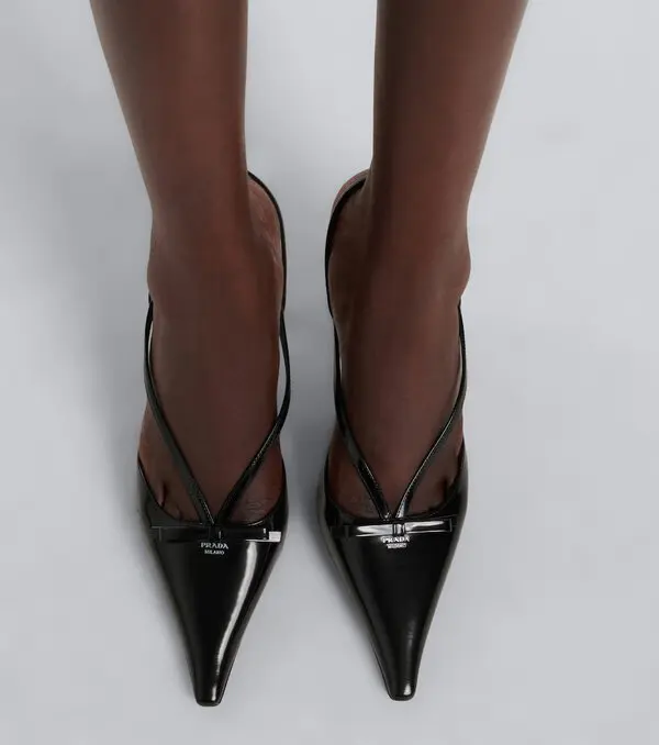Prada Leather Slingback Pumps