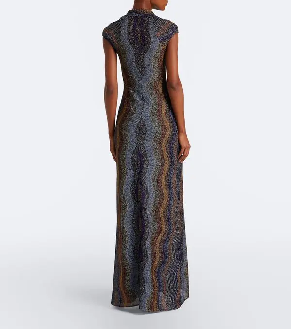 Missoni Knitted Lame Maxi Dress