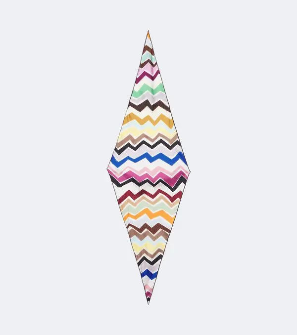 Missoni Zigzag Silk Twill Scarf - Multicoloured