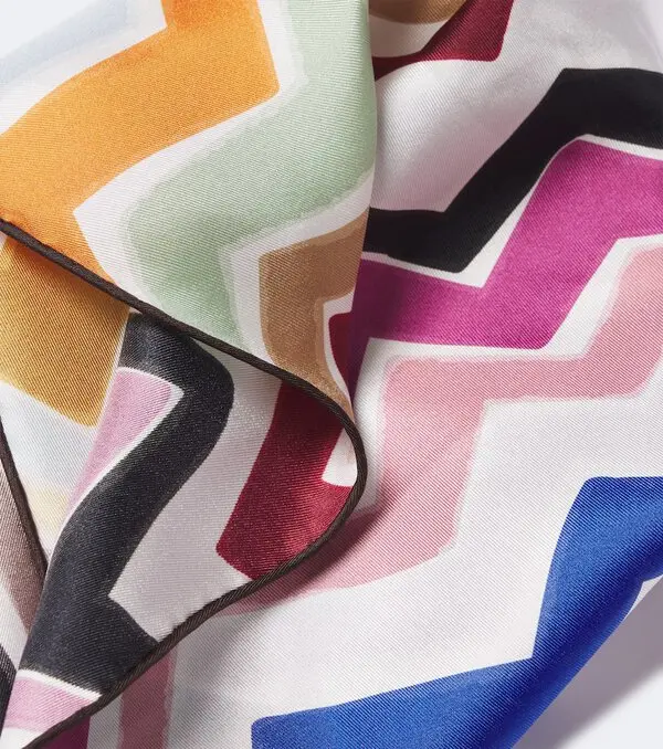Missoni Zigzag Silk Twill Scarf