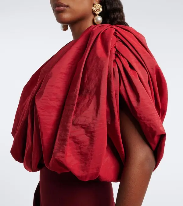 Magda Butrym Draped Silk-blend Minidress