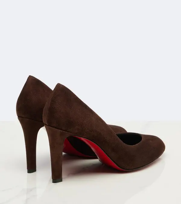 CHRISTIAN LOUBOUTIN Suede Pointed Toe Pumps