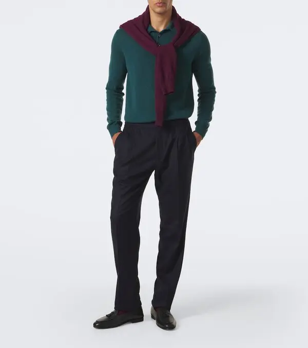 Rubinacci Virgin Wool Straight Pants