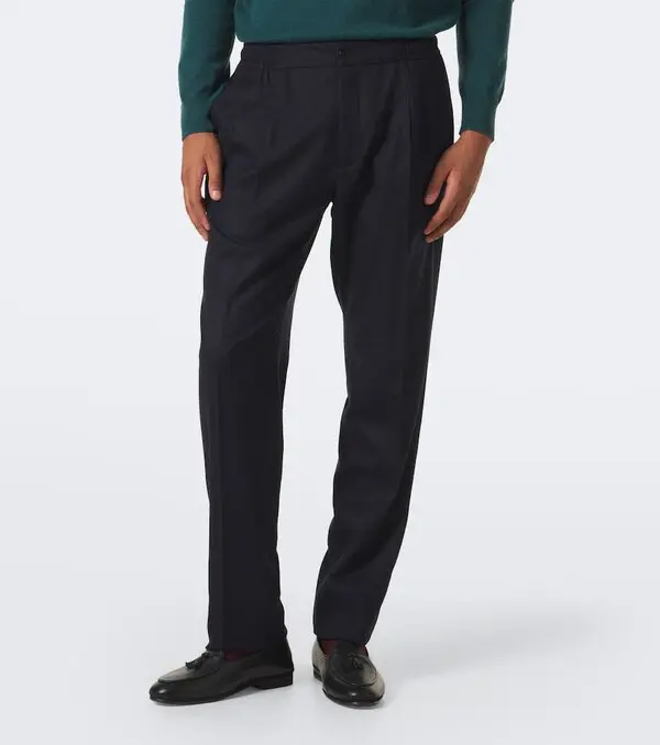 Rubinacci Virgin Wool Straight Pants