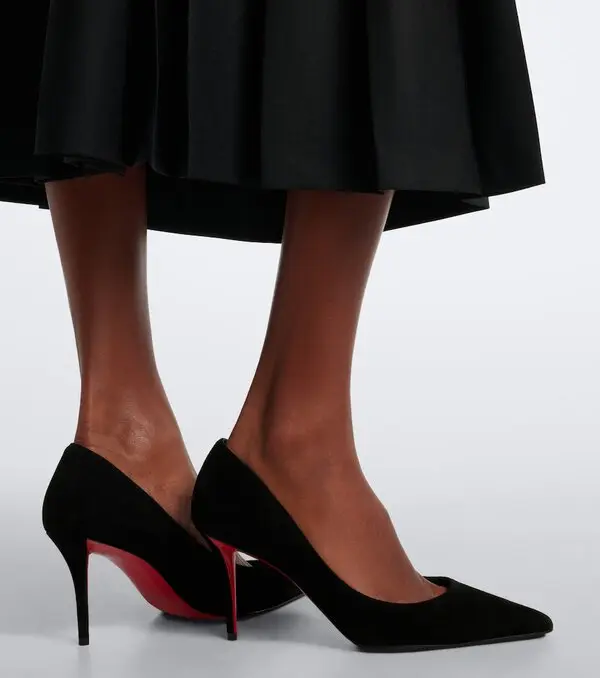 CHRISTIAN LOUBOUTIN Miss Z Suede Pumps