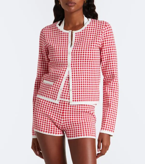 Posse Micah Gingham Cardigan