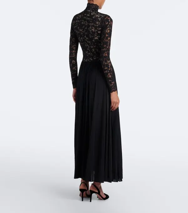 Zimmermann Lace And Jersey Maxi Dress