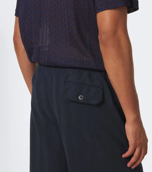 Missoni Zigzag Cotton-blend Bermuda Shorts