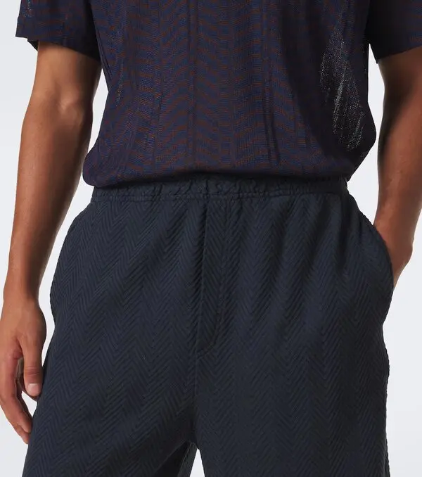 Missoni Zigzag Cotton-blend Bermuda Shorts