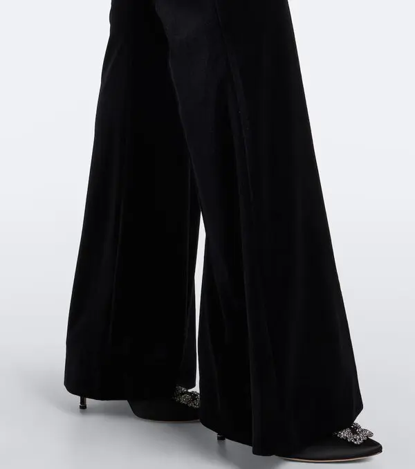 Elie Saab Velvet Flared Pants