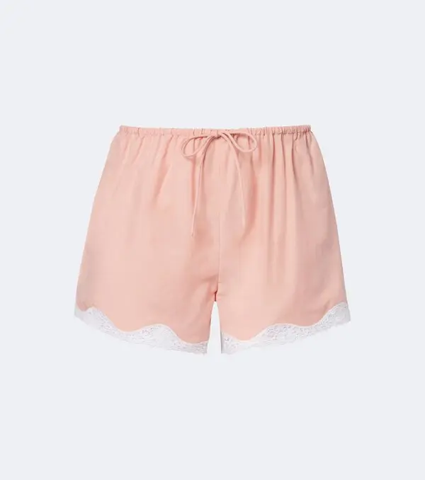 Posse Tabitha Lace-trimmed Shorts - Pink