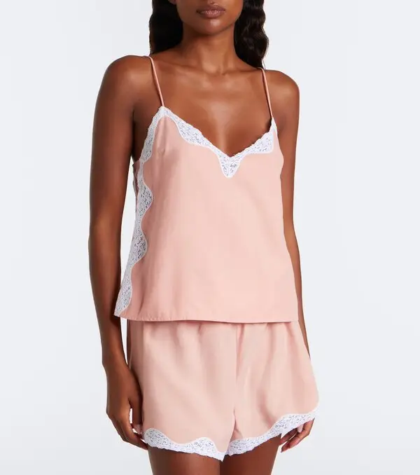 Posse Tabitha Lace-trimmed Shorts