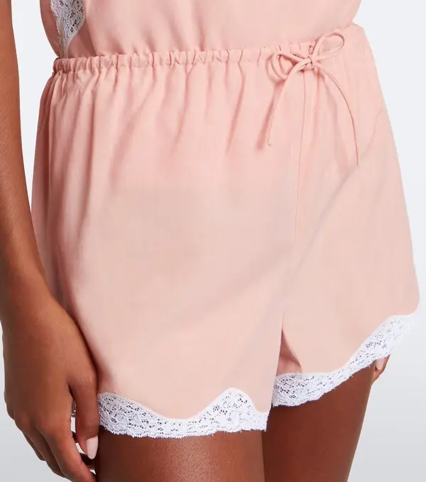 Posse Tabitha Lace-trimmed Shorts