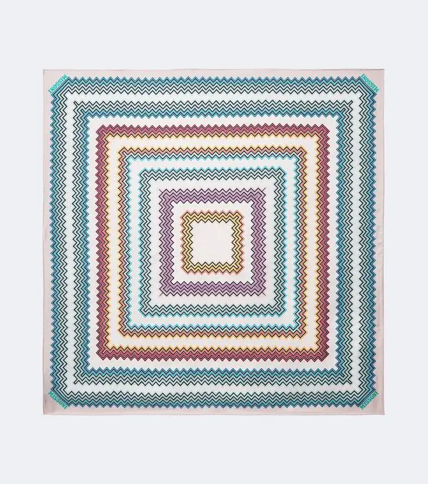 Missoni Zigzag Silk Twill Scarf - Multicoloured