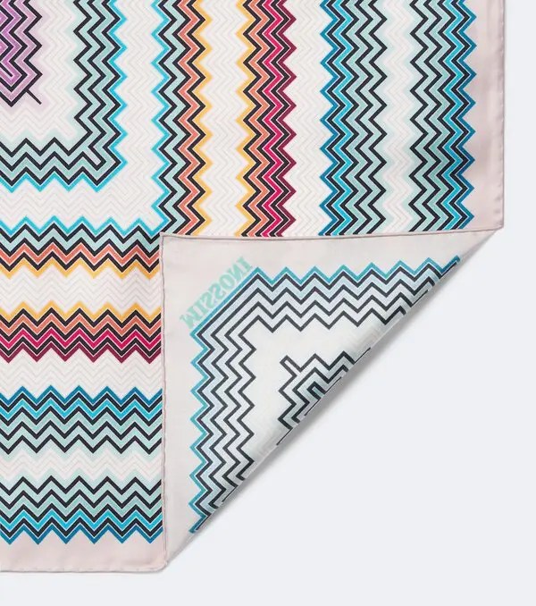 Missoni Zigzag Silk Twill Scarf