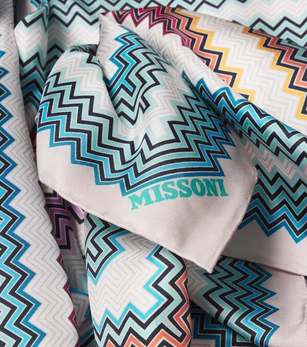 Missoni Zigzag Silk Twill Scarf