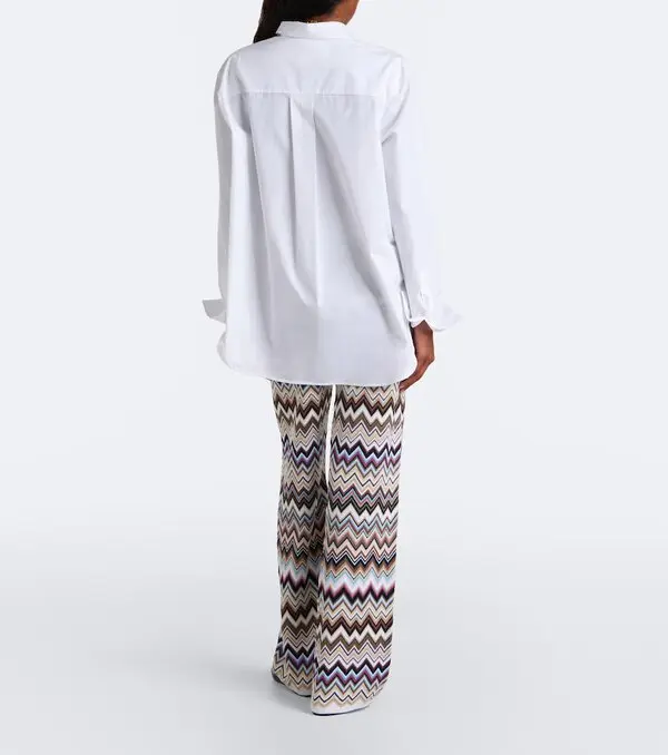 Missoni Zigzag Knitted Wide-leg Pants