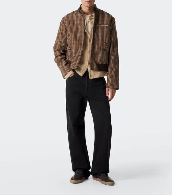 COMMON PROJECTS Bball Duo Suede-trimmed Leather Sneakers