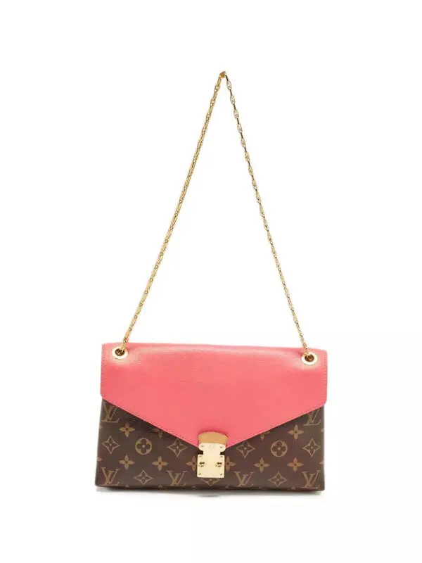 LOUIS VUITTON 2015 Pallas Chain Monogram Shoulder Bag