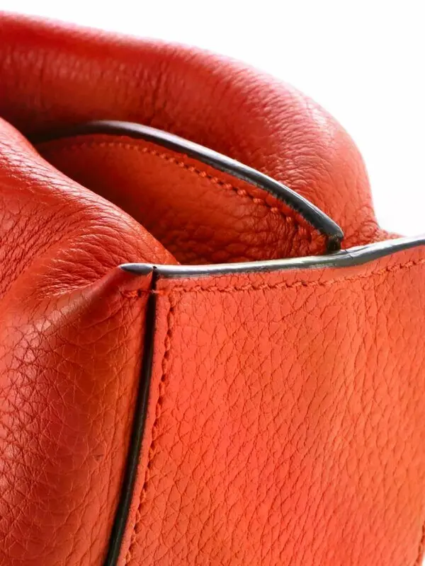 Gucci Bamboo Daily Top Handle Bag Leather Small Satchel - Orange