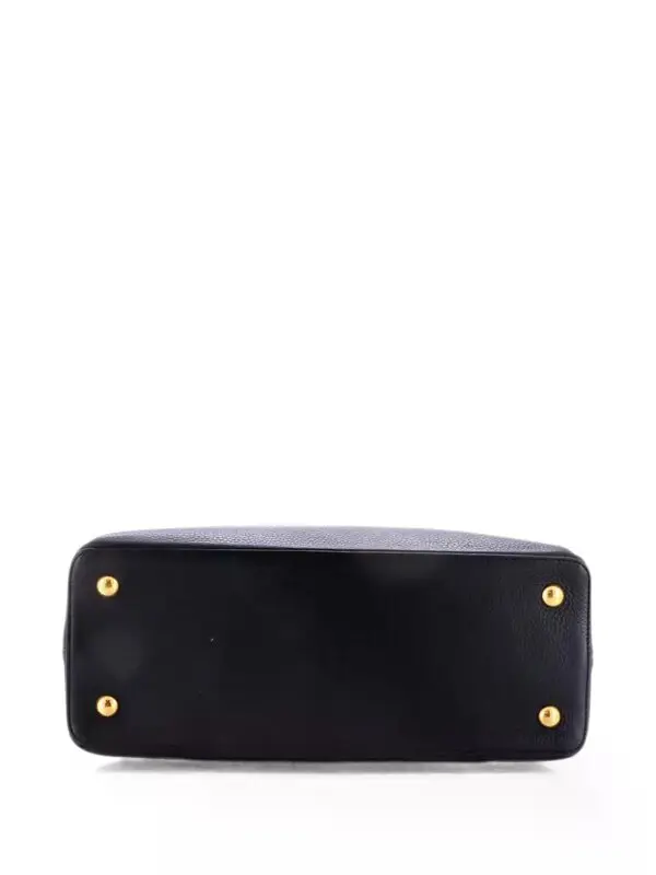 LOUIS VUITTON Capucines Bag Leather Mm Satchel