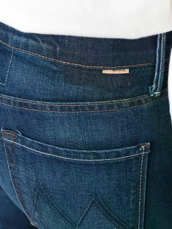 MOTHER Lil Kick It Faded Effect Jeans