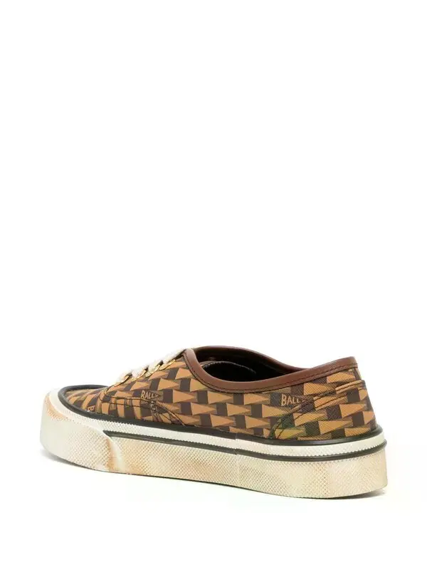 Bally Lyder Graphic-print Leather Trainers