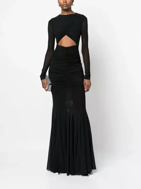 Philosophy Di Lorenzo Serafini Ruched Cut-out Maxi Dress