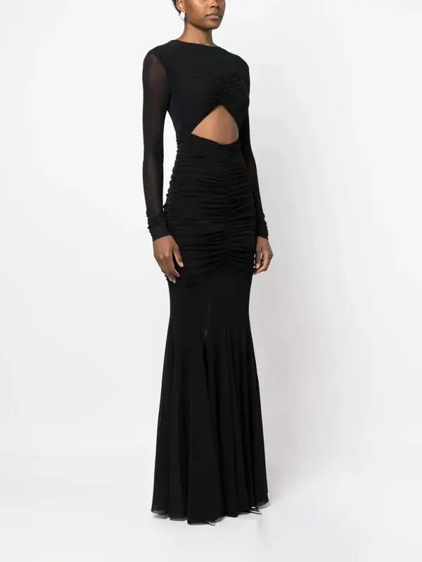 Philosophy Di Lorenzo Serafini Ruched Cut-out Maxi Dress