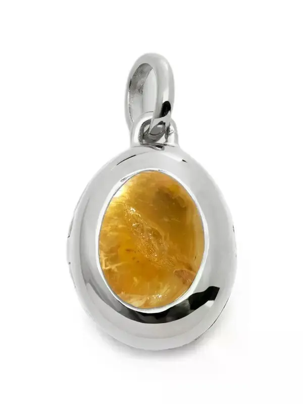 Monica Vinader November Birthstone Citrine-embellished Necklace - Silver