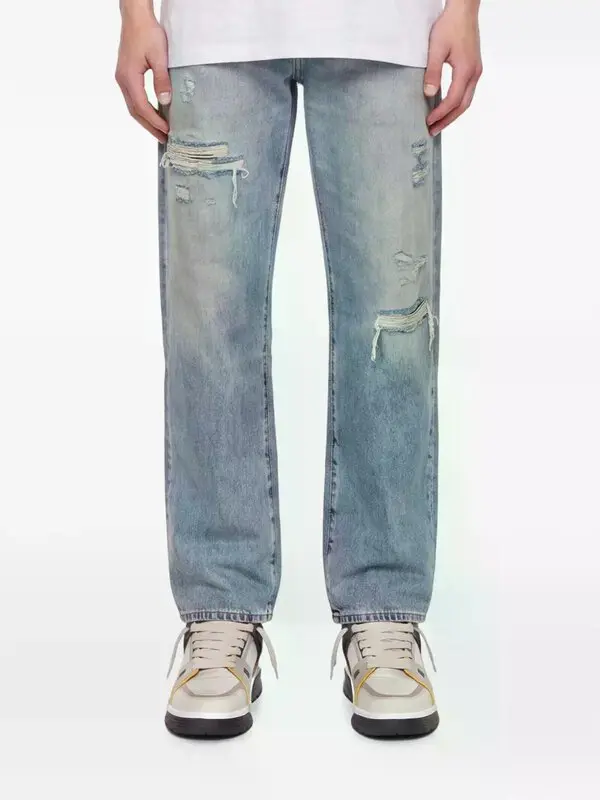 LEVI'S 568 Distressed-effect Straight-leg Jeans