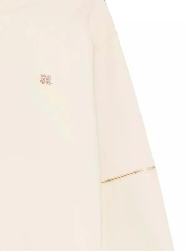 Undercover Zip-detail Crystal-embellished Sweater