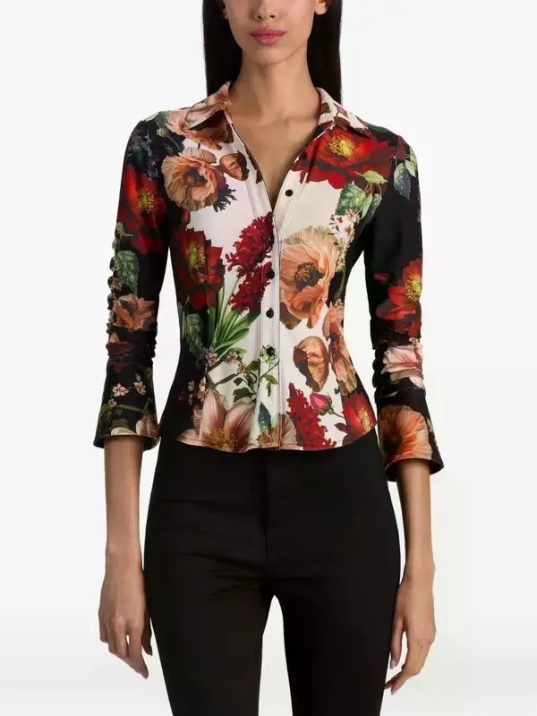 Alice + Olivia Freya Floral-print Shirt